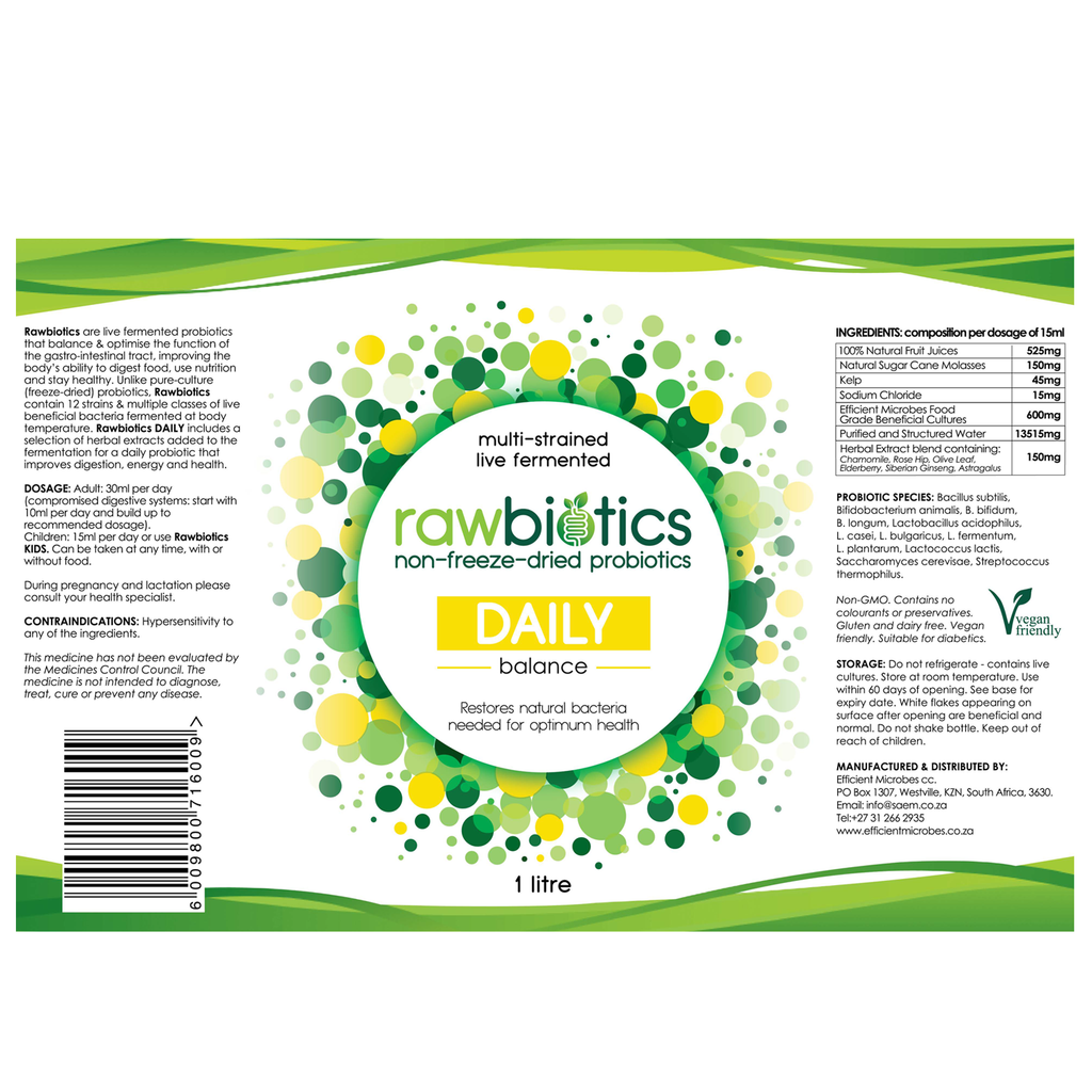 Daily Balance Probiotic | Rawbiotics – Rawbiotics SA