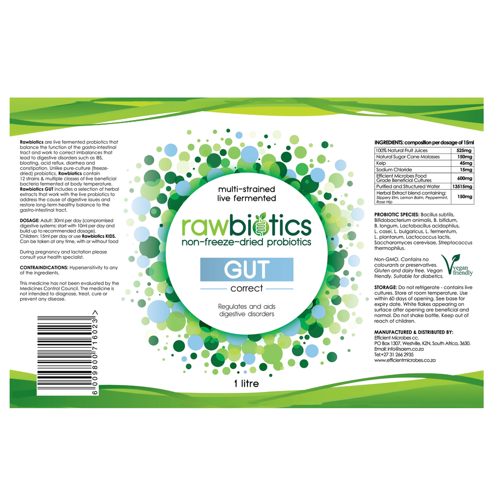 Gut Correct Probiotic | Rawbiotics – Rawbiotics SA